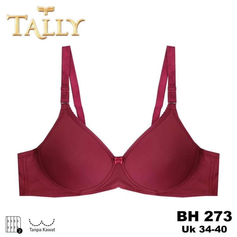 Jual TALLY Bra Tanpa Kawat Bahan Licin Busa Tipis Cup B Kait 2 Bh ...