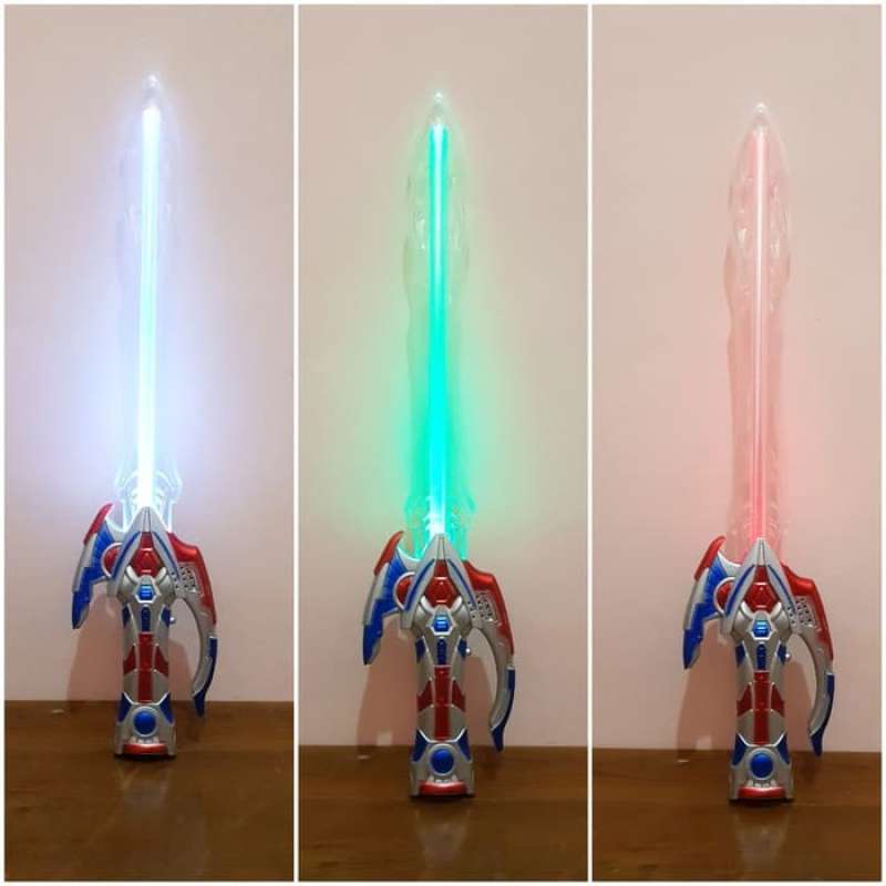 Jual MAINAN PEDANG LASER ULTRAMAN - MAINAN PEDANG LED DAN SUARA di ...