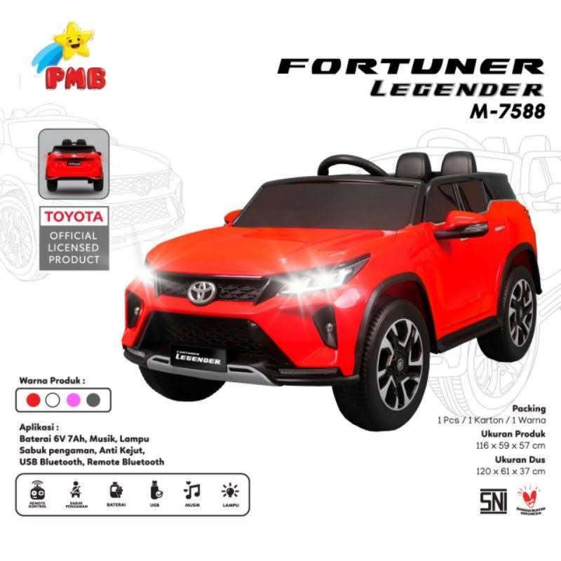 Jual Mobil Aki Pmb M7588 Fortuner Legender Baterai 6v7ah 116cm X 59cm X ...