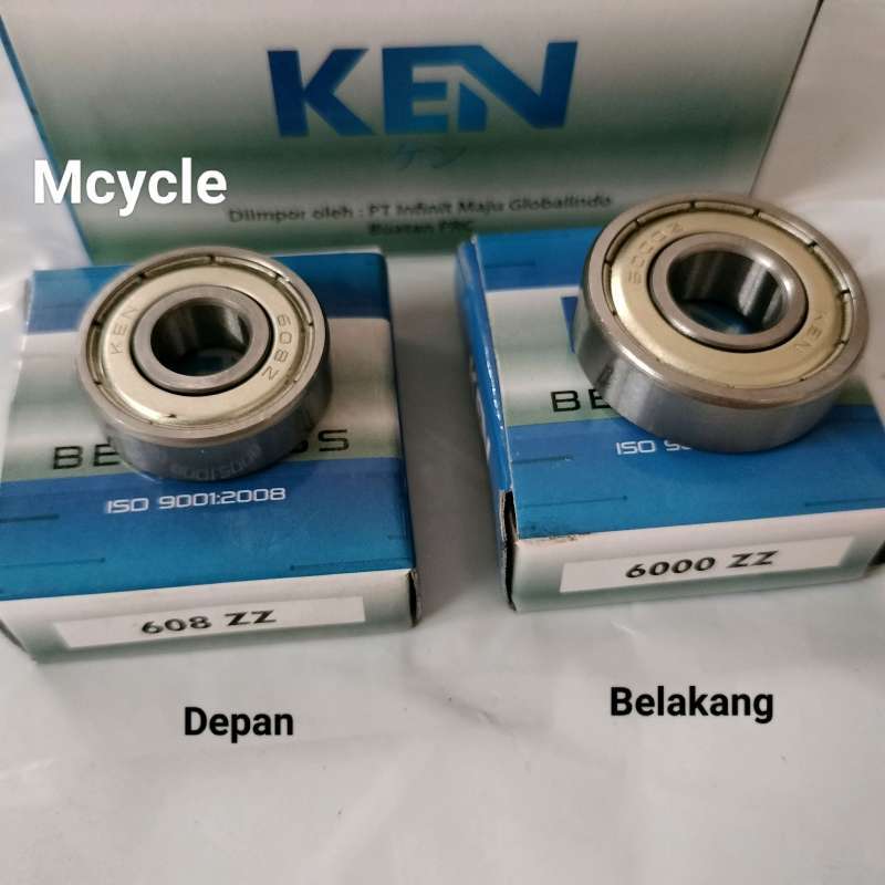 Jual Bearing sepeda Roda Depan baut 13 mm/ Belakang BEARING baut 15 mm ...