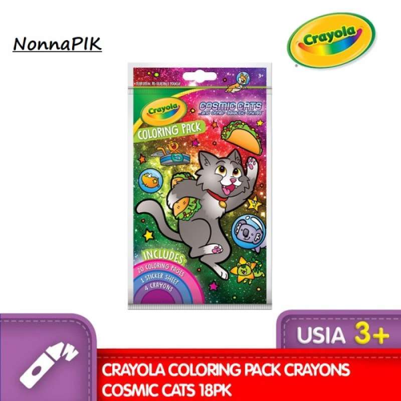 Jual CRAYOLA COLORING PACK - COSMIC CATS di Seller cinta store seller ...
