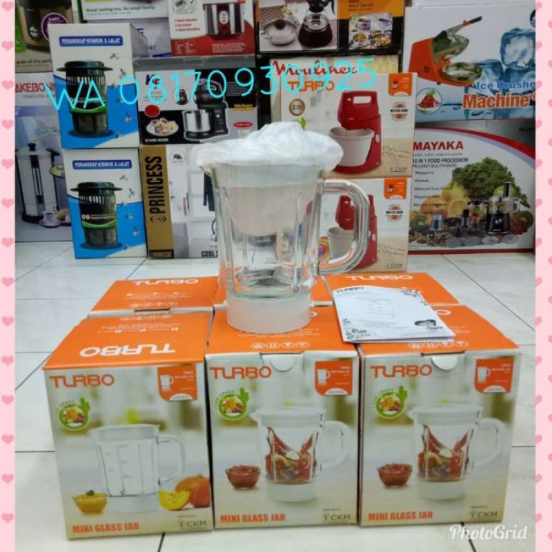 Jual TURBO CHOPPER GILING DAGING GELAS BLENDER MINI GELAS JAR di Seller ...