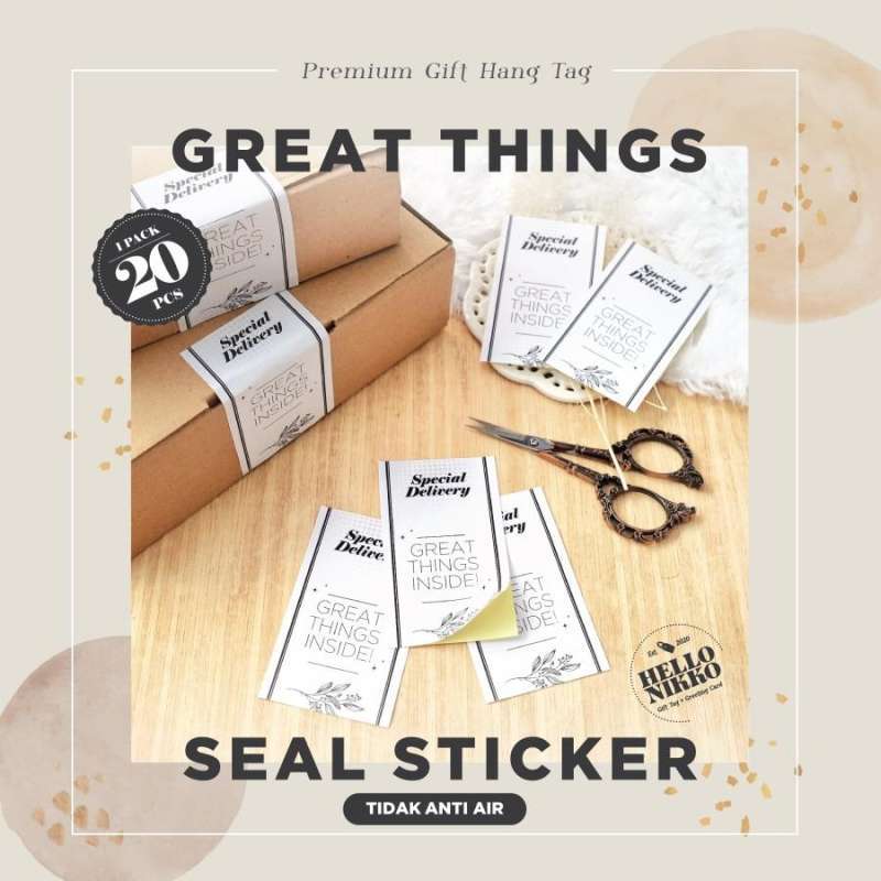 Jual Sticker Seal Segel Kemasan Label Box Kardus Kotak Karton Packaging ...