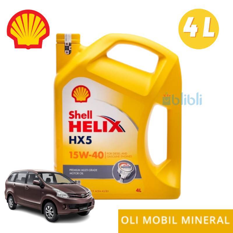 Promo Shell Helix Hx5 15w40 [4l] Oli Mobil Bensin Shell Ukuran Galon ...