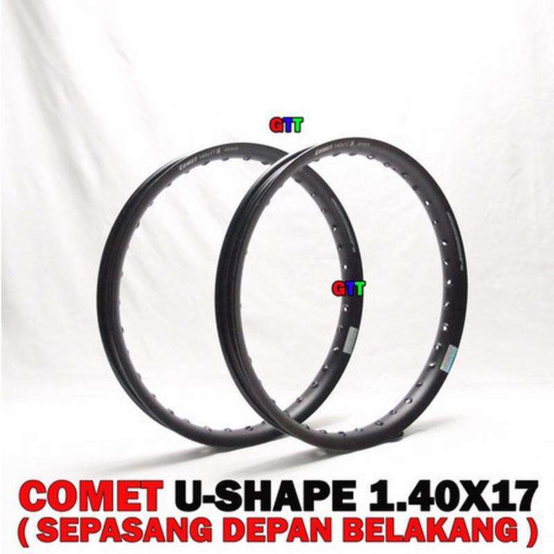 Jual Velg Comet U-shape 1.40 X 17 Depan Belakang Lebar Rata Di Seller ...