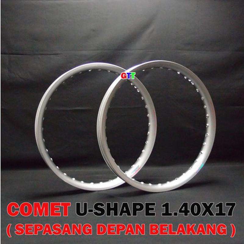 Jual Velg Comet U-Shape 1.40 X 17 Depan Belakang Lebar Rata di Seller ...