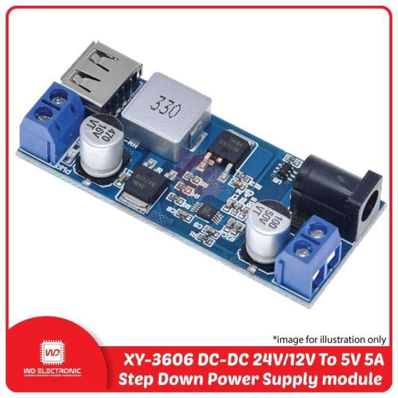 Jual Xy-3606 Power Module Step Down Dc To Dc 5a 24v 12v To 5v Power Supply Di Seller Easyware ...