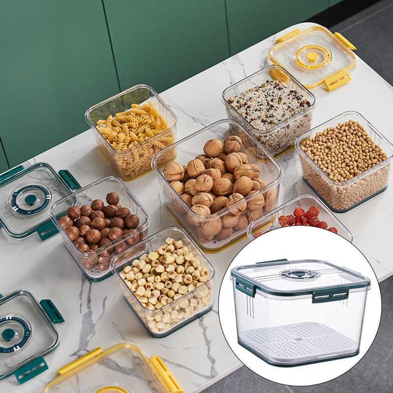 Promo Refrigerator Container Vented Airtight Lid Timing Control Fresh ...