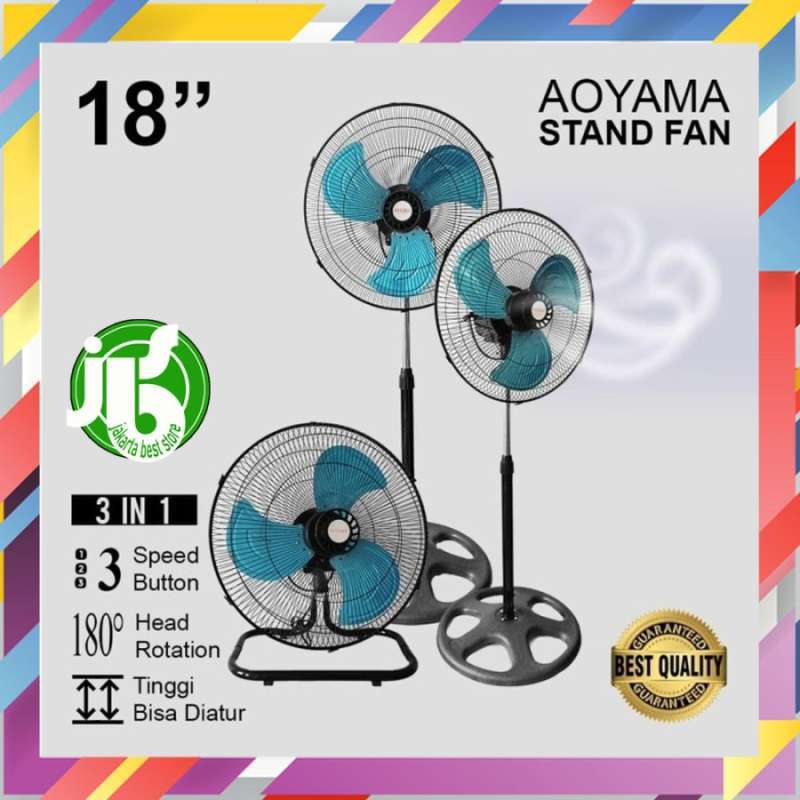 Jual Kipas Angin Trisonic 18 inch 3 in 1 Stand Wall Desk Fan di Seller ...