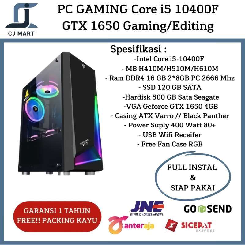 Pc Gaming Gtx 1650 I5 🔥 Harga & Spesifikasi Terbaru Juni 2026