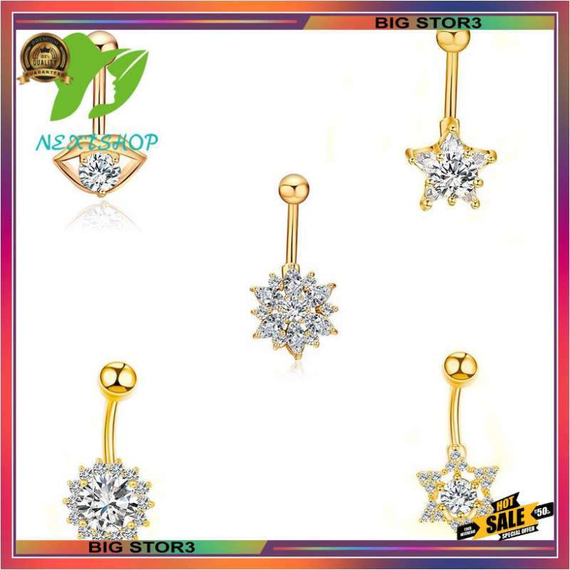 Jual Nextshop Anting Tindik Pusar Tulang Rawan Telinga Desain Bintang ...
