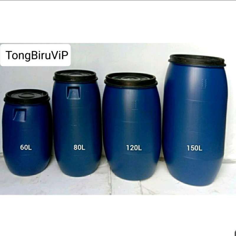 Jual 80L Tong Biru / Tong Sampah / Gentong Air / Drum murah & serbaguna ...