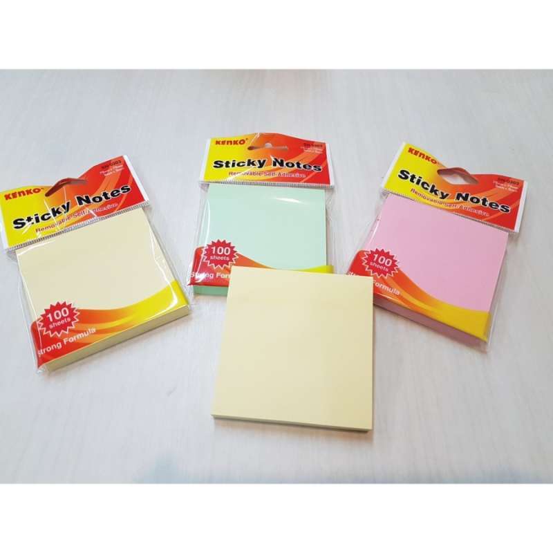 Jual BOS KENKO Sticky Note SN-0303/ Sticker Kertas/ Reminder/ Buku ...