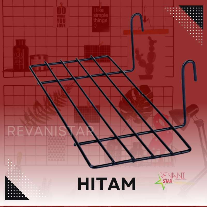 Promo Rak gantungan dinding untuk Ram besi hijang wire grid wall ragan ...