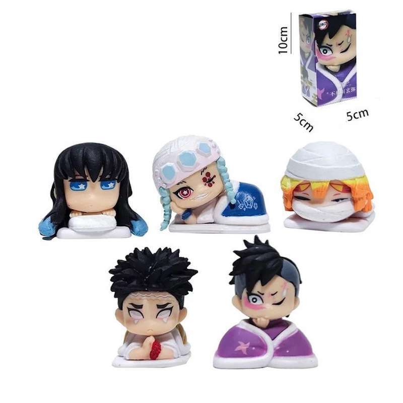 Jual Wf Figure Kimetsu No Yaiba Demon Slayer Set 5 Sleep Chibi With Box ...
