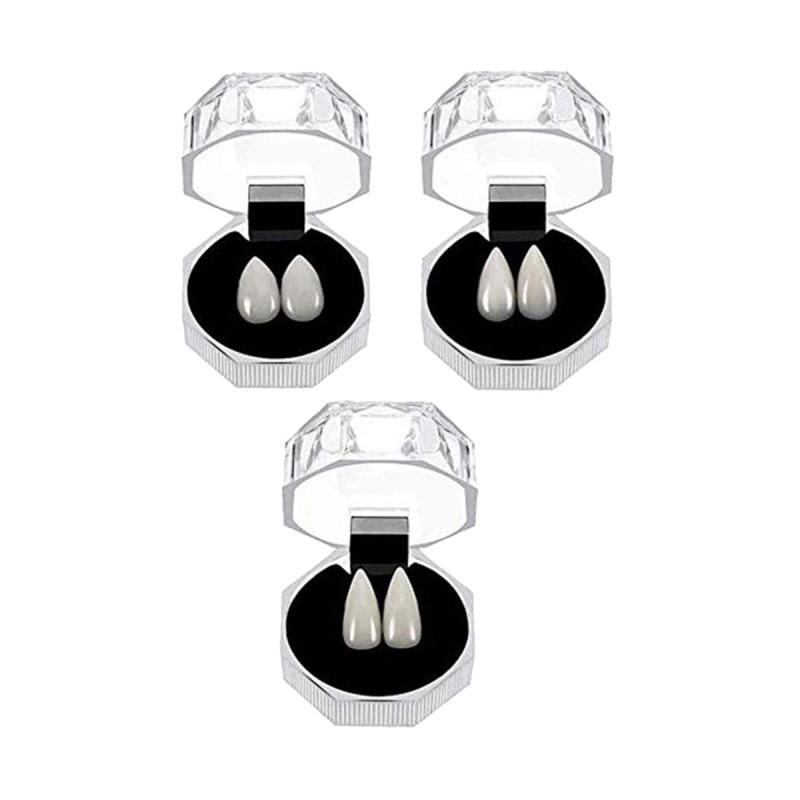 Promo 3 Pairs Halloween Vampire Zombie Werewolf Fangs Teeth Caps ...