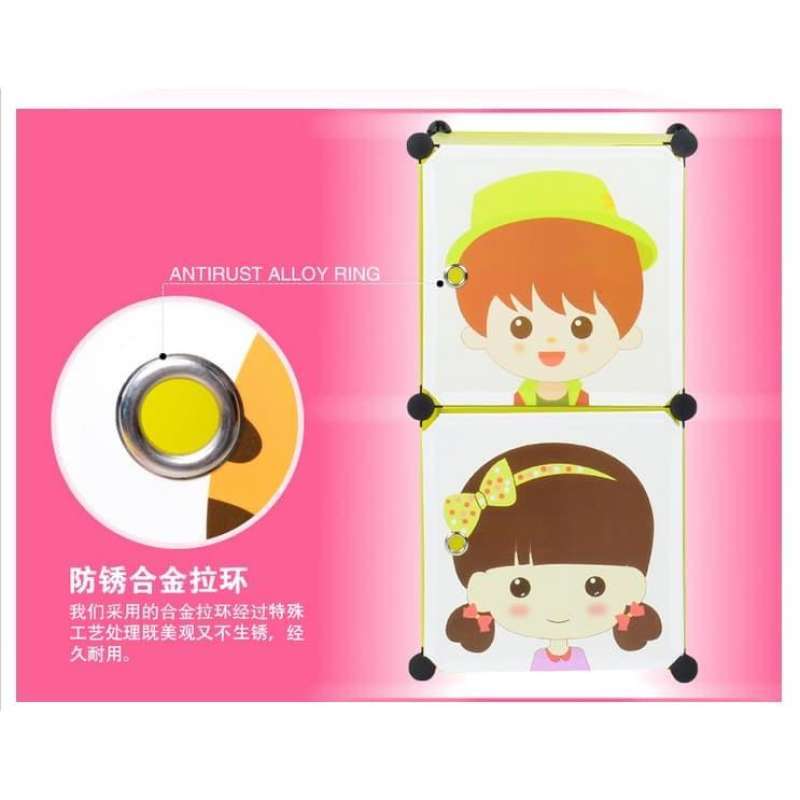 Jual 1b47 Lemari Baju Plastik Diy 3 Pintu - Multi-color Di Seller ...