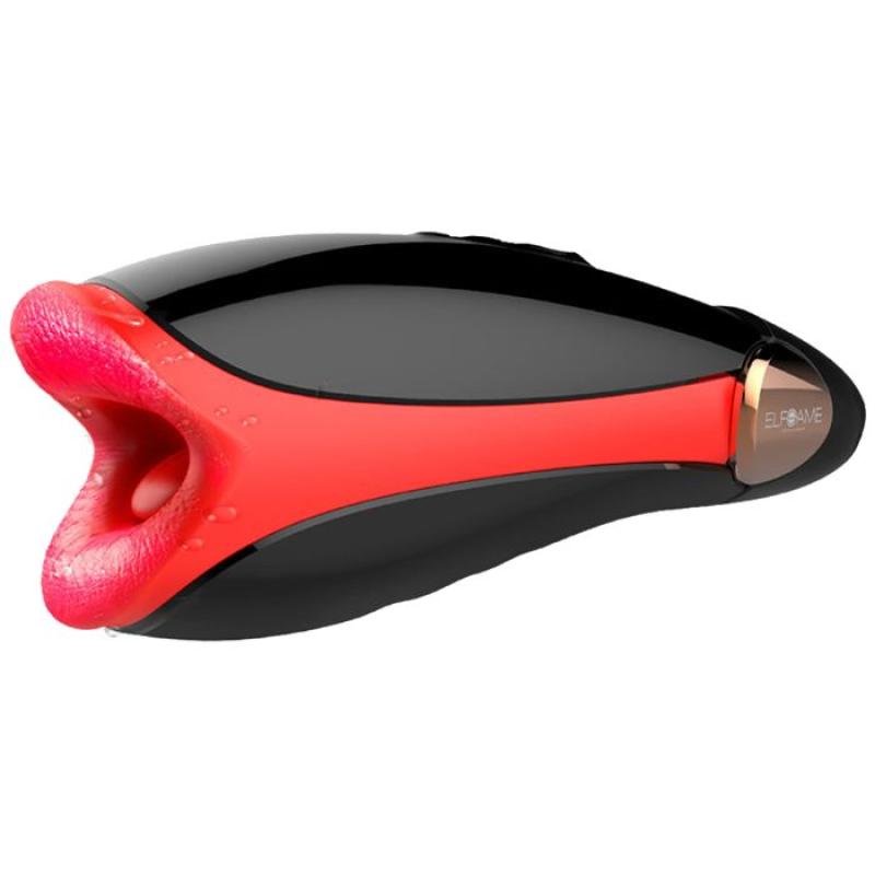 Jual Bluelans Oral Sucking Tongue Male Masturbator Cup Smart Heating Voice Interaction Sex Toy