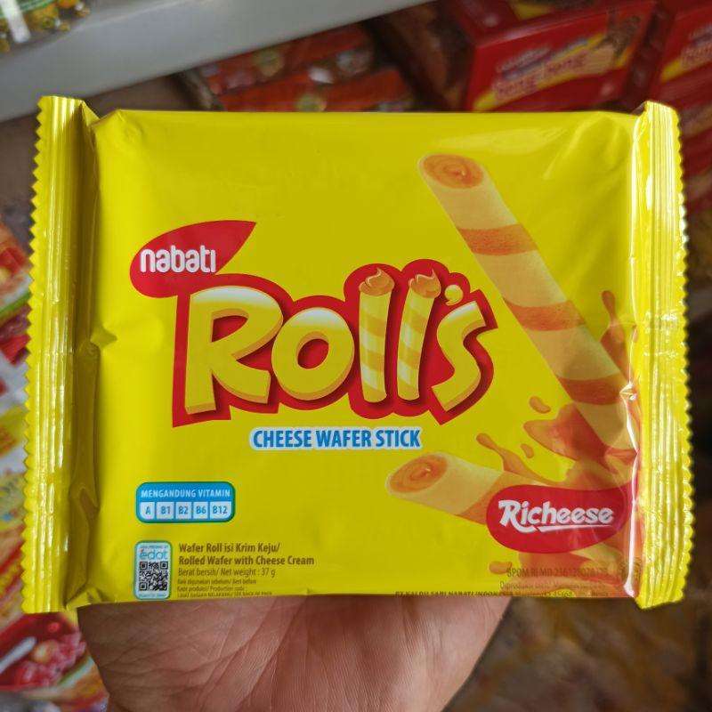 Jual Nabati Rolls Roll Cheese Wafer Stick Richeese 37g di Seller Star ...