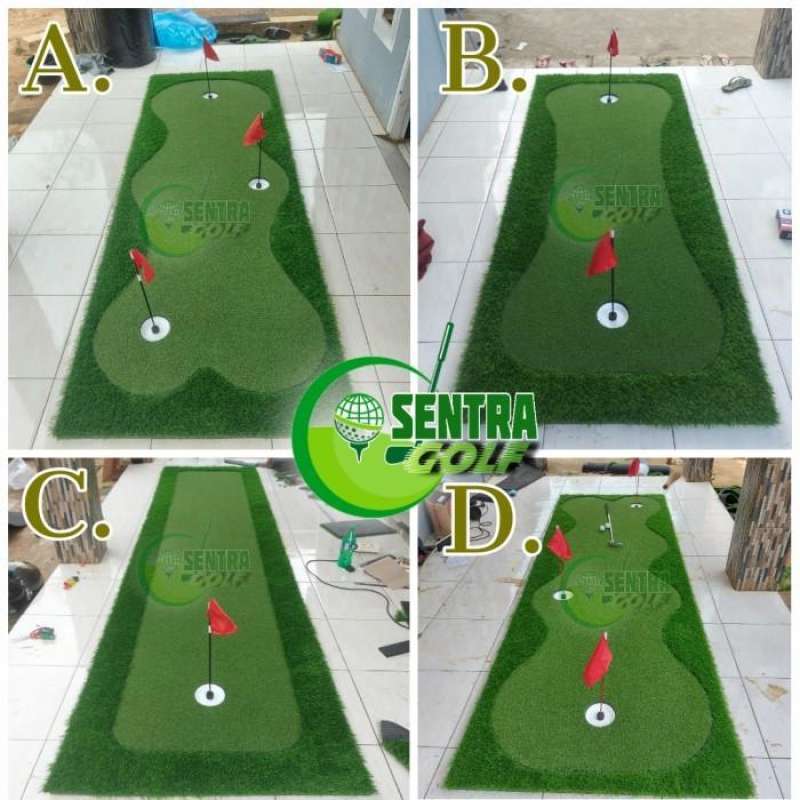 Jual Lapangan Mini Golf Sintetis Ukuran 1 M X 2.5 M Latihan Golf Di ...