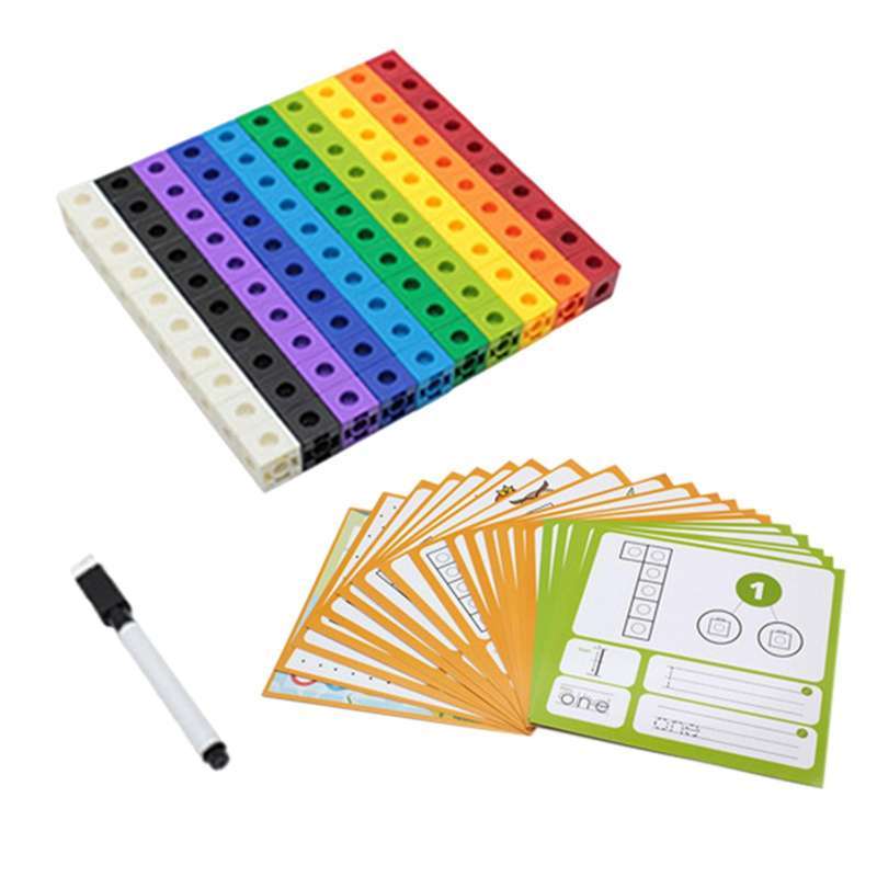 Promo Building Block Toy Math Connecting Block Education Playset Math ...