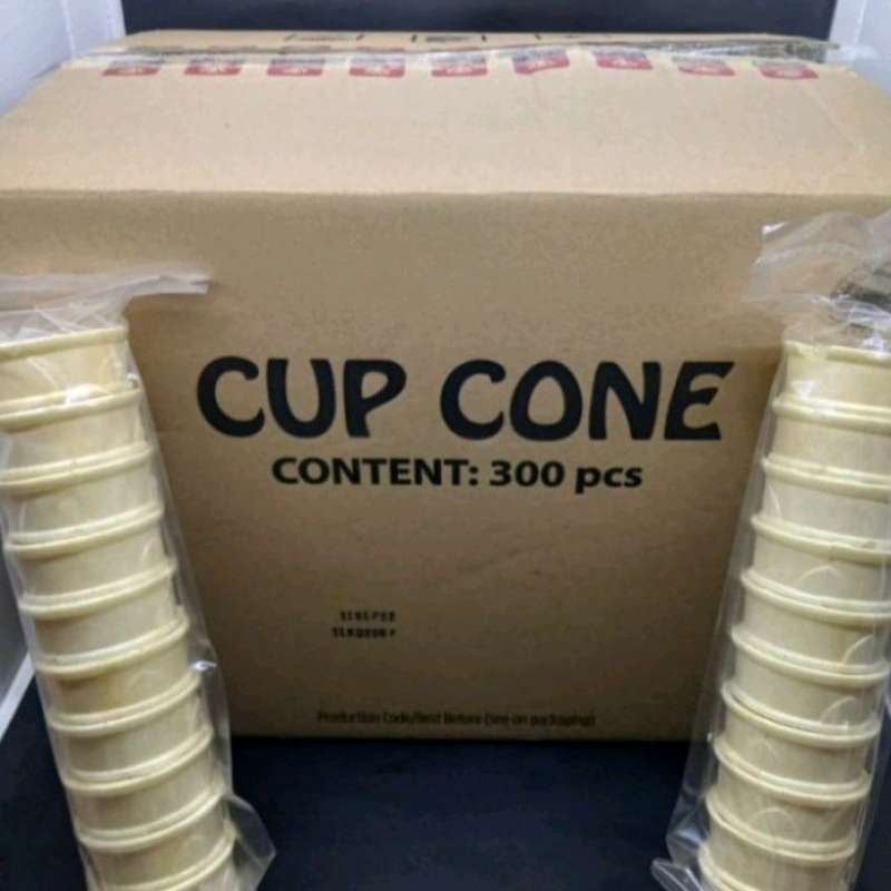 Promo CONE ICE CREAM DIAMOND 300pcs [1 crt] size standard Diskon 15% di ...