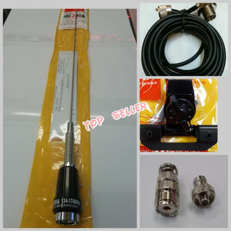 Jual ORIGINAL PAKET ANTENA RIG MOBIL/HT VHF 60CM PANJANG ANTENA PLUS ...
