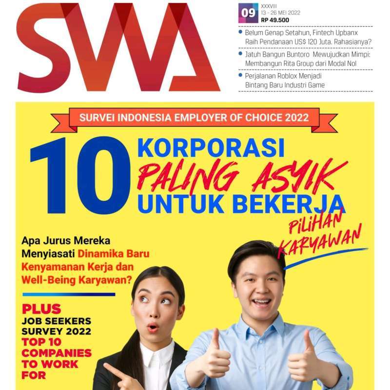 Promo majalah swa edisi 09/2022 indonesia employer of choice 2022 Diskon 10% di Seller Swa Media ...