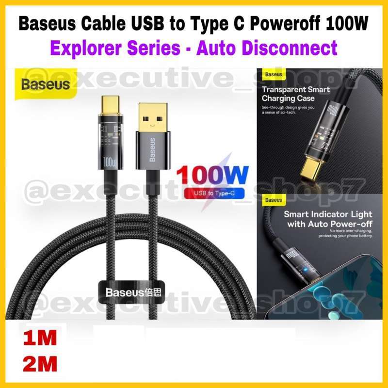 Jual Baseus Cable USB to Type C Poweroff - 100W - Explorer Series ...