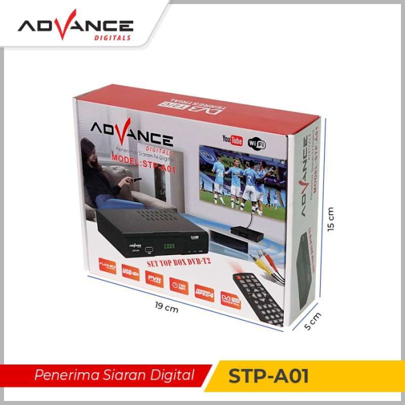 Promo Advance Stp-a01 Set Top Box Tv Digital Receiver -stb Free Dongle Diskon 24% Di Seller ...