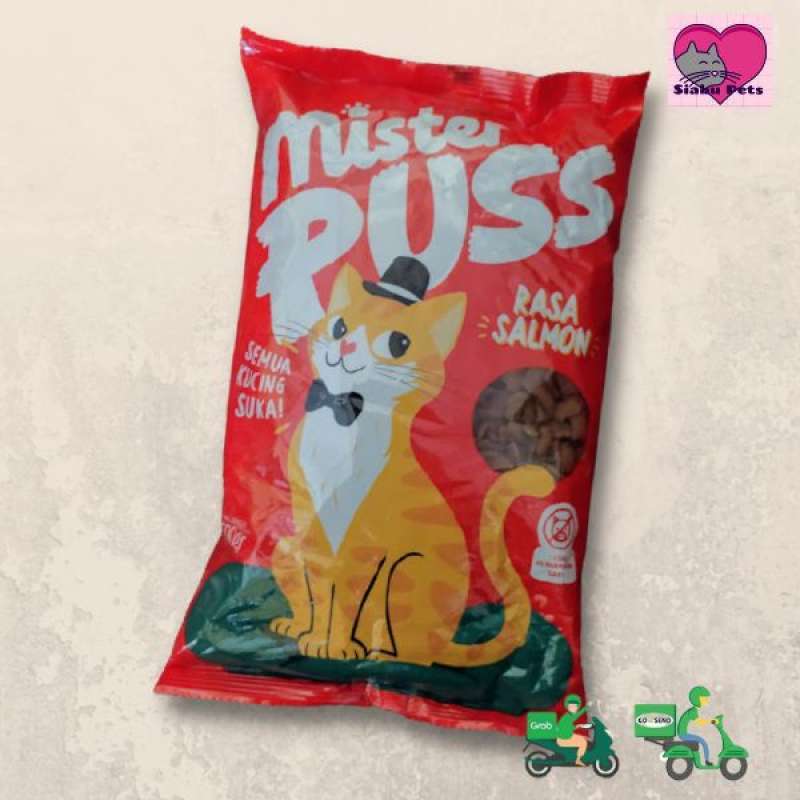 Jual Mister Puss Cat Food 500gr Makanan Kucing Dengan Rasa Salmon di ...