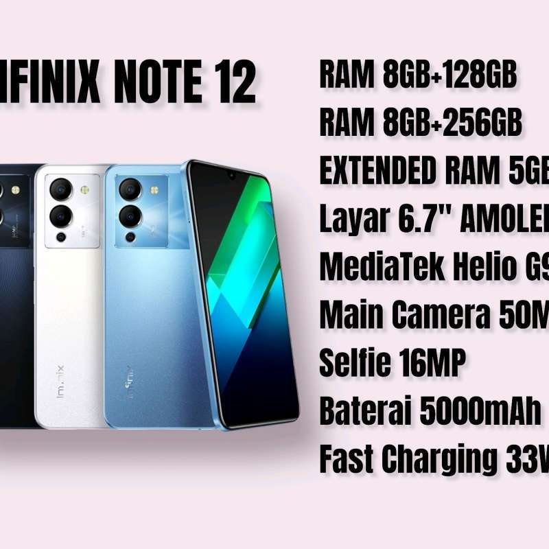 Jual Infinix Note 12 8/128gb - 8/256gb Helio G96 Resmi di Seller Mega ...