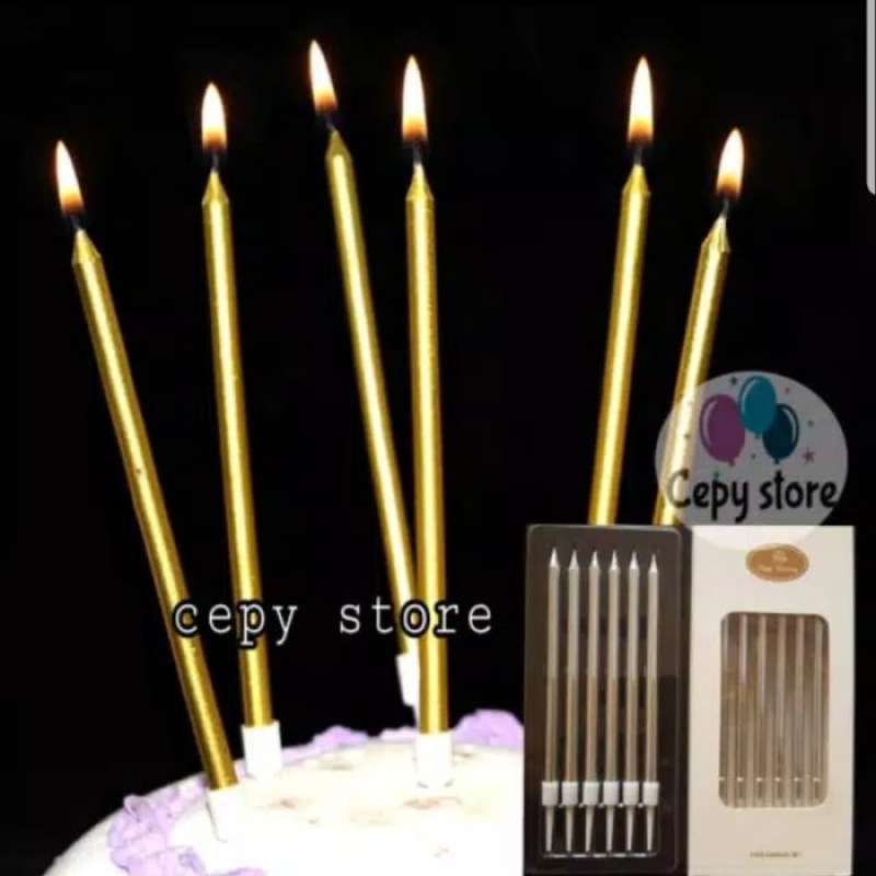 Promo Lilin Ulang Tahun / Lilin Ulang Tahun Panjang Gold Diskon 44% di ...