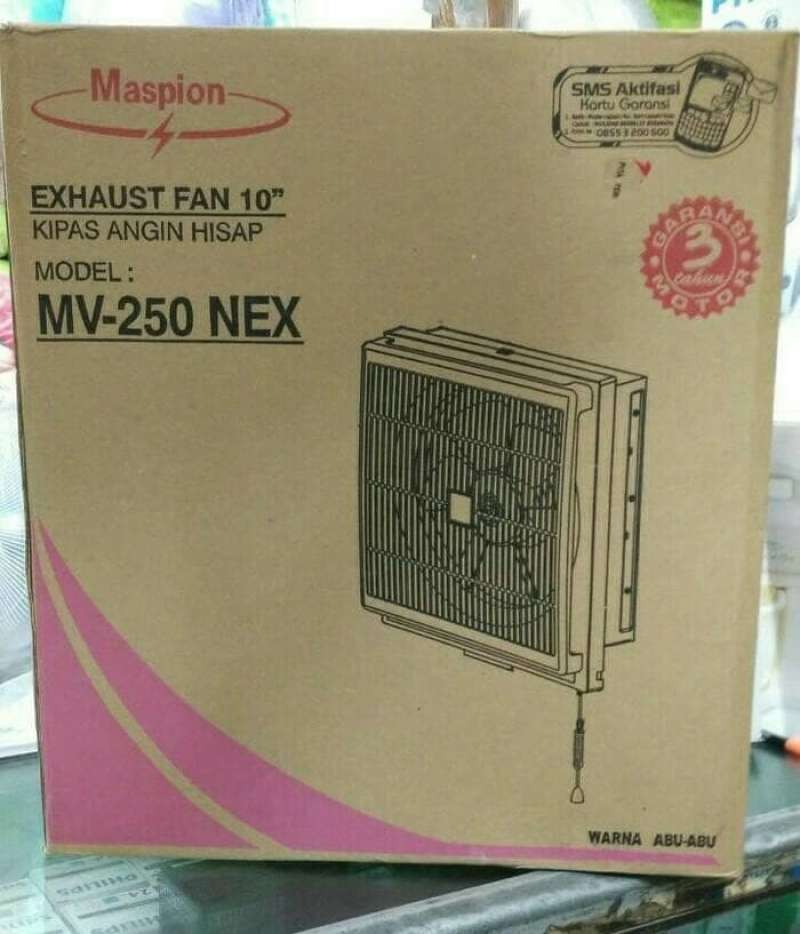 Jual Kipas Angin Hisap Maspion Exhaust Fan Dinding Tembok 10 Inch ...