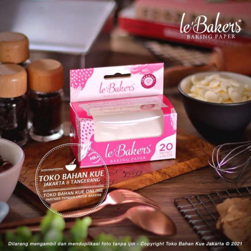 Promo Le Bakers Baking Paper 10cm x 20m Roll Kertas Roti Parchment ...