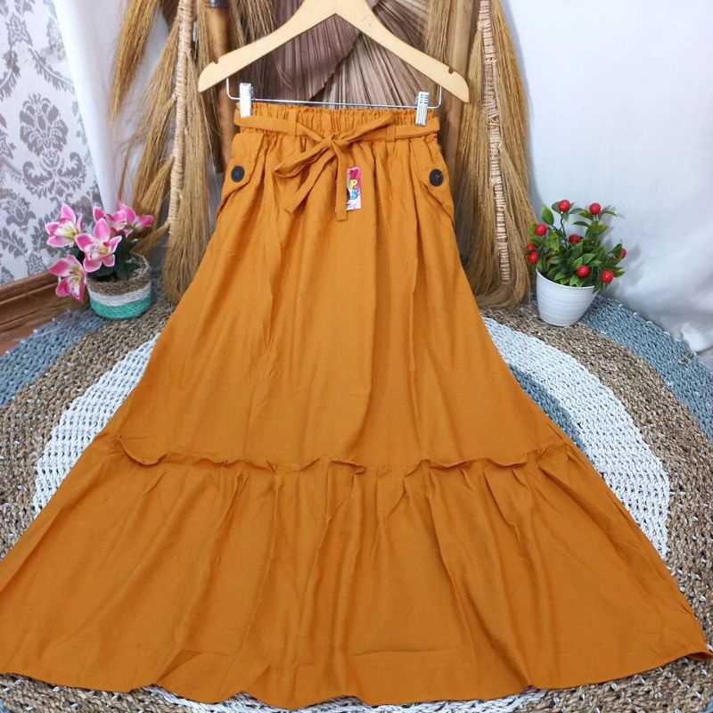 Jual ROK WANITA JUMBO UMBRELLA SUPERNOVA TERBARU 2022 / ROK HITAM ...