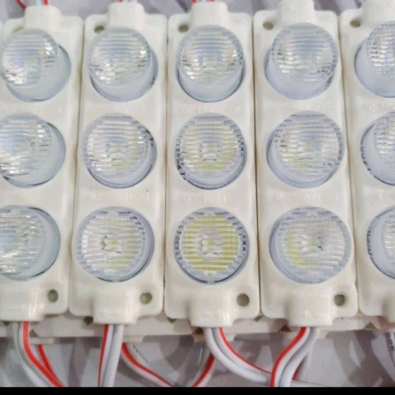 Jual Lampu Led Modul 3 Mata Besar Dc 12v 3w Lampu Neon Box Lampu Huruf