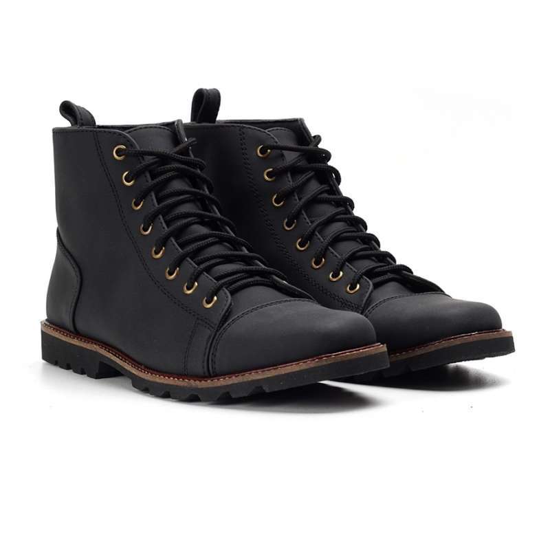 Promo Sepatu Boots Pria Sepatu Boot ORIGINAL FLEMING BLACK |ManNeedMe x ...