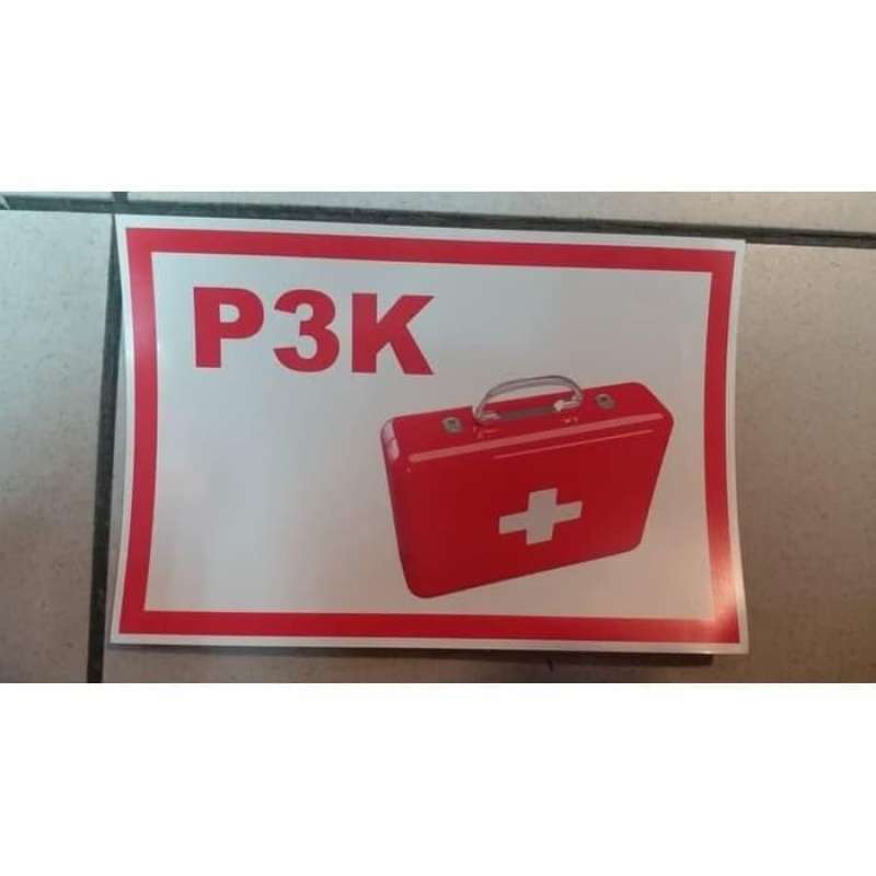 Jual Sign Label Sticker Kecil P3k 15x10 Stiker K3 Rambu Di Seller ...