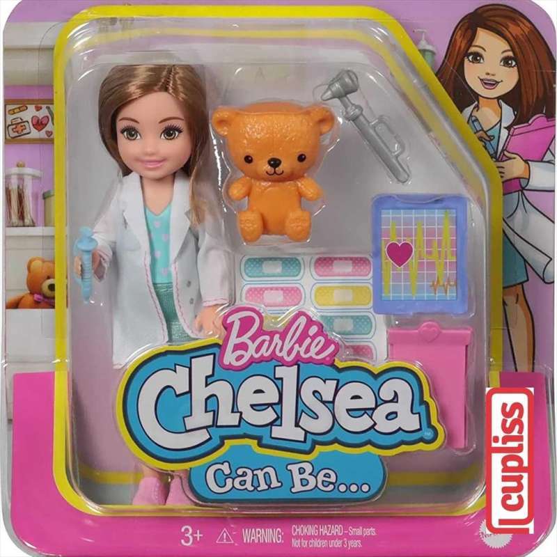 Jual Barbie Chelsea Can Be Playset with Brunette Chelsea Doctor Doll ...