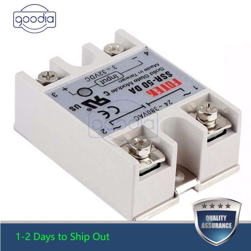 Jual Modul Relay Solid State Ssr-50Da 3v~32v Dc Ke Ac 24v~380v 50a 250v Dengan Led 3~25ma FREE ...