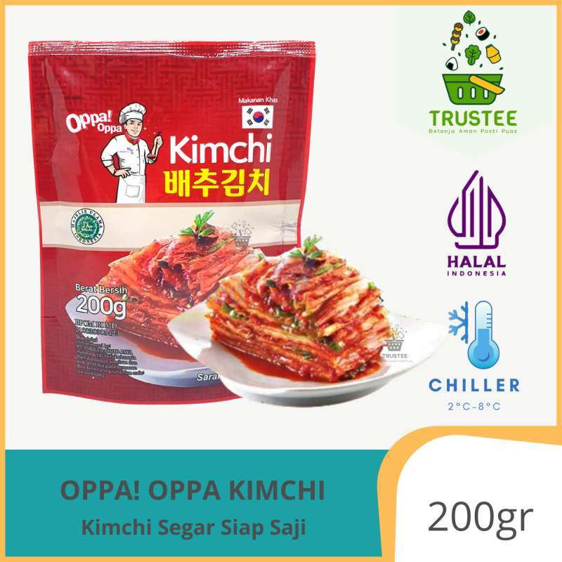 Promo Oppa! Oppa KIMCHI Sawi Fresh Khas Korea - Makanan Korea Halal ...