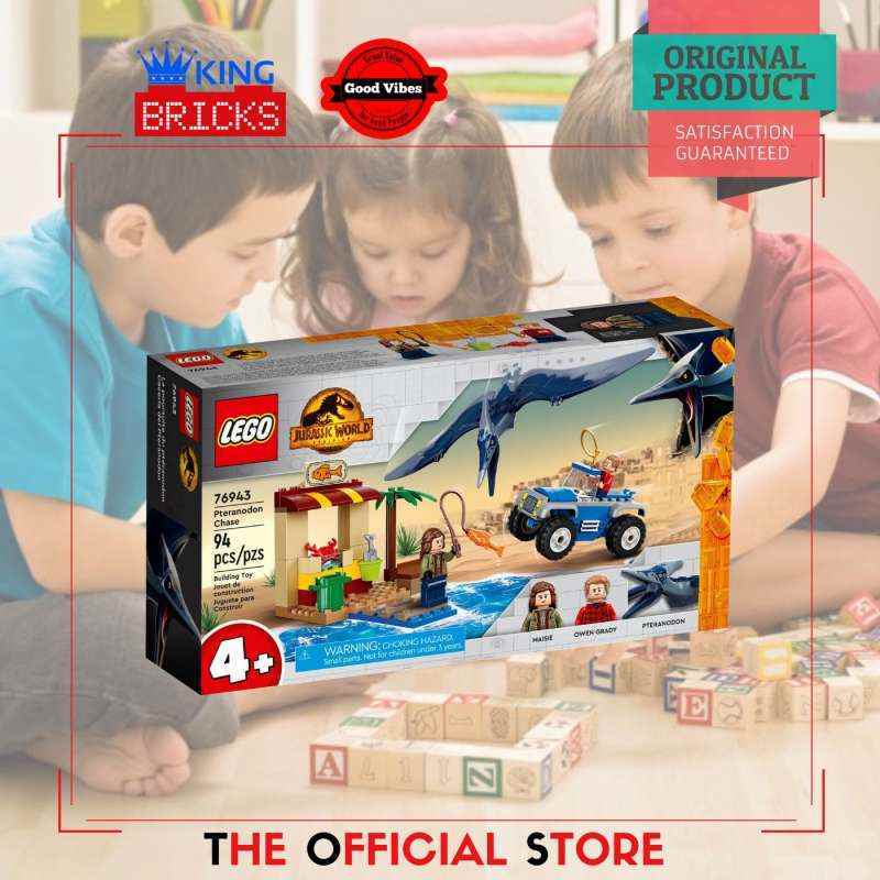 Jual LEGO Original JURASSIC WORLD 76943 Pteranodon Chase - Mainan Anak ...