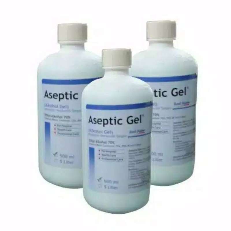 Jual Aseptic Gel 500ml Hand Sanitizer 500ml+Dispenser OneMed - GEL ...