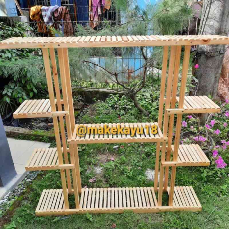 Promo Rak Tanaman Rak Jati Belanda Tanaman Tinggi Diskon 10% di Seller ...