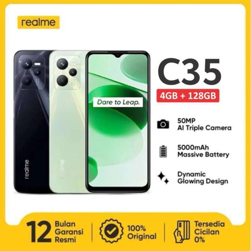 Promo Realme C35 Smartphone - 4/128gb Hitam Diskon 3% Di Seller Galaxy ...