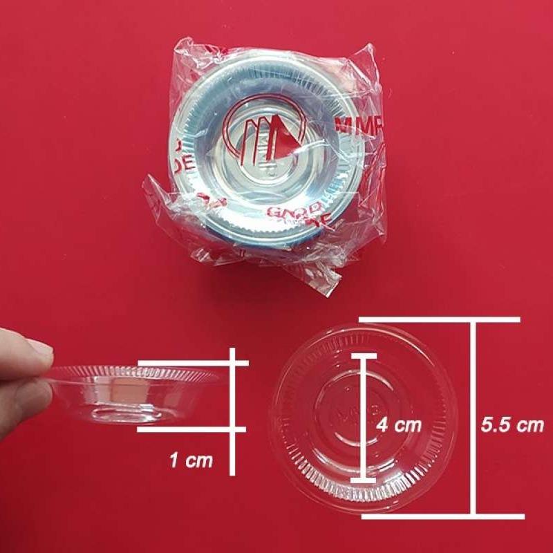Promo Cup Tray Mika Sambal Saos Bening (100 Pcs) Diskon 20% Di Seller ...