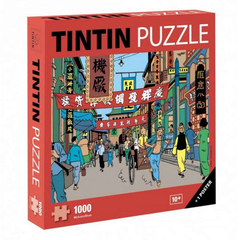 Jual TINTIN JIGSAW PUZZLE: Shanghai Street di Seller Tintin Shop ...