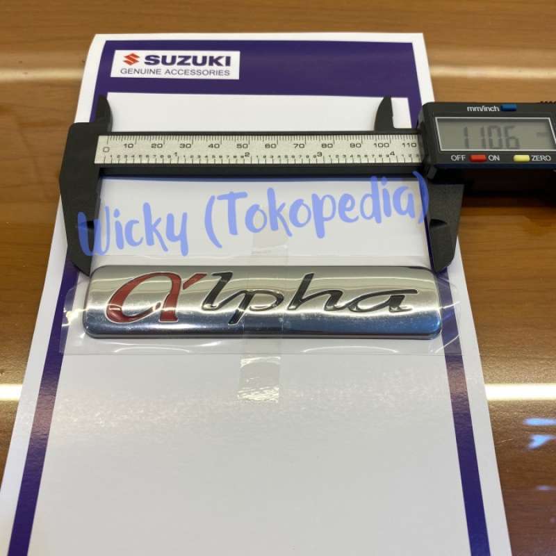Jual Emblem Alpha Original Suzuki Genuine Accessories All New Ertiga ...