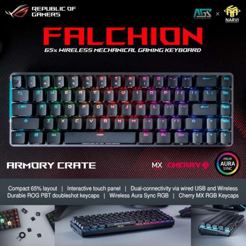 Promo Asus Rog Falchion Wireless Mechanical - Gaming Keyboard - Merah ...